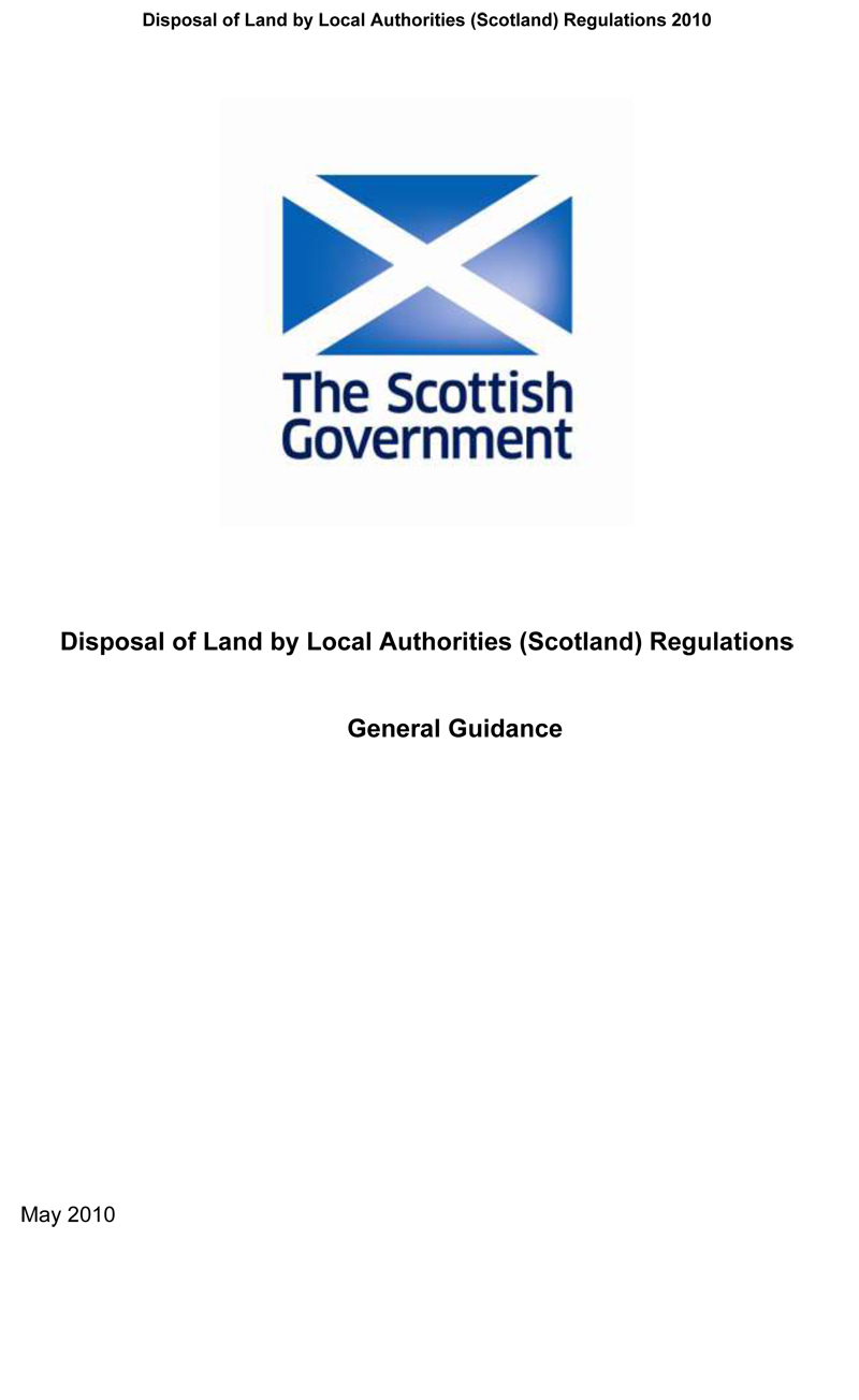 Disposal of Land by Local Authorities (Scotland) Regulations - DTAS ...