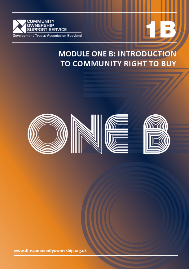 Module One B – Introduction to Community Right to Buy - DTAS Community ...